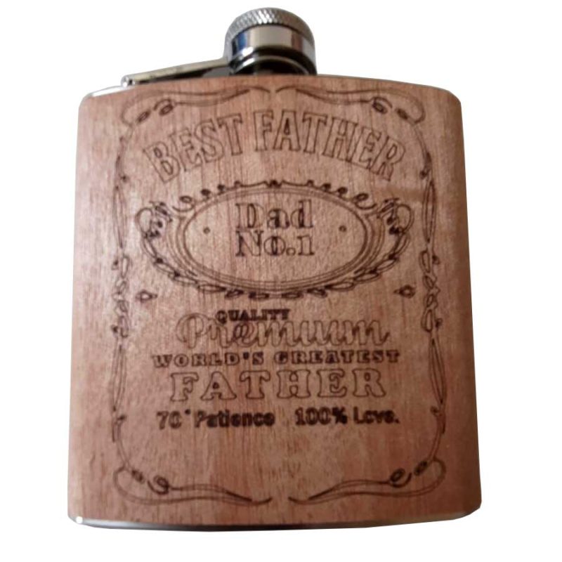 Best Father - Dad No 1 Father's Day Hip Flask - Galway Explored